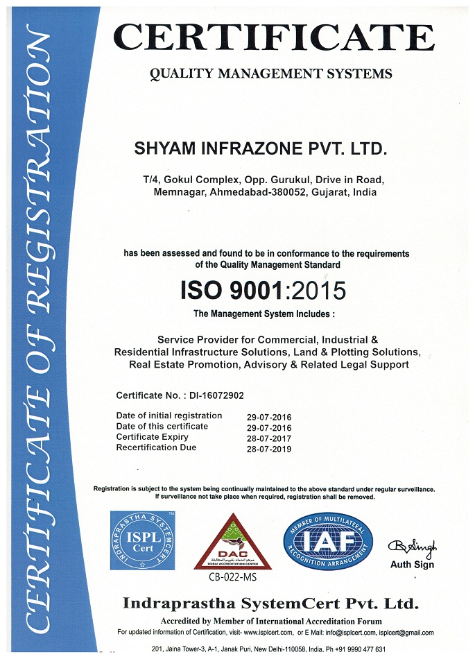 List of Certificate | Shyam Group